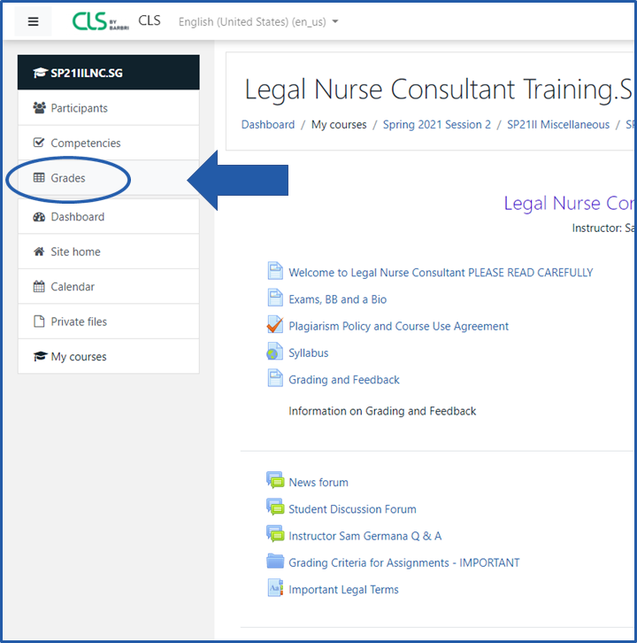 CLS: View/Print my Grades | CLS